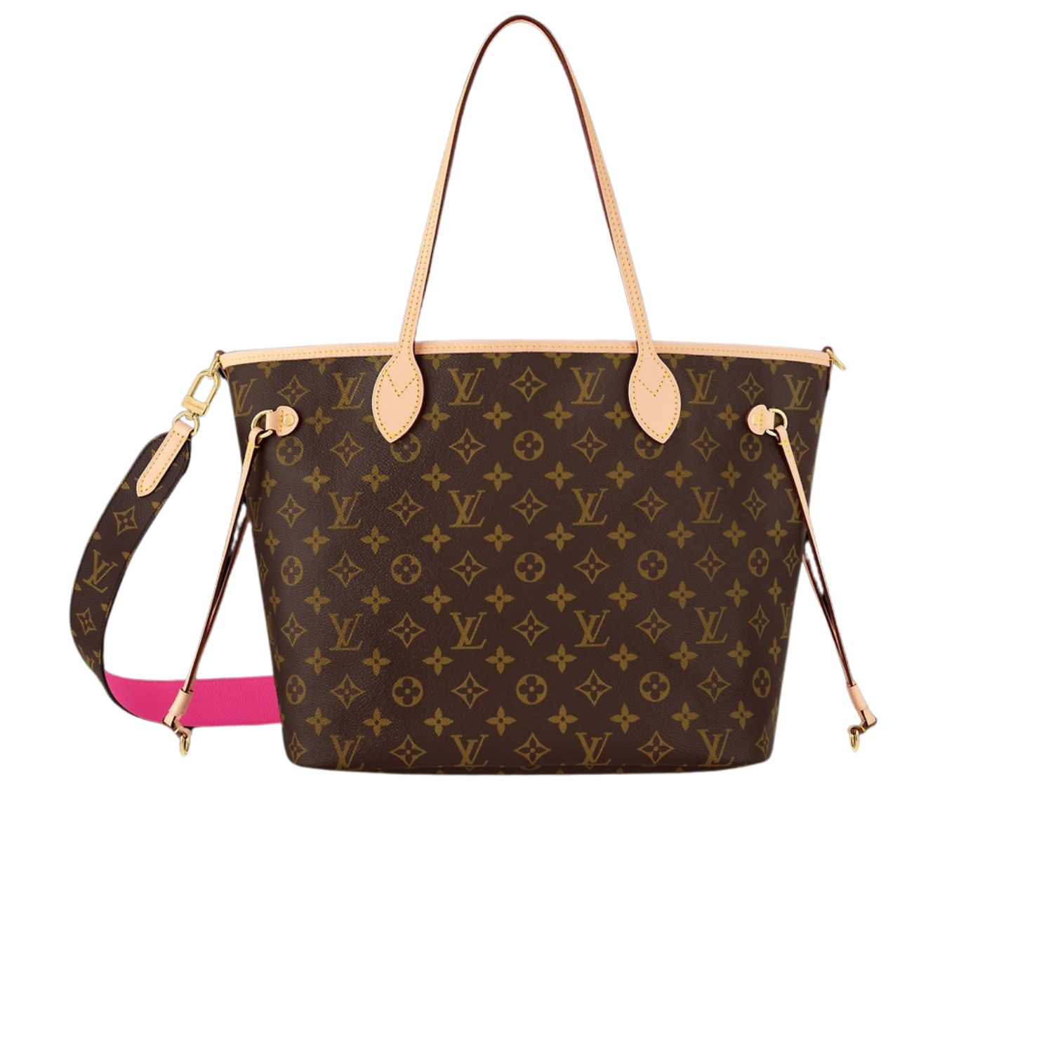 Louis Vuitton Neverfull Bandoulière Inside Out MM Rose For Women 31cm ...