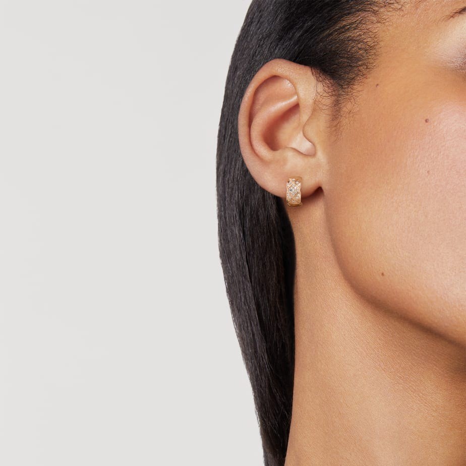 Chanel Coco Crush Earrings Beige Gold For Women J12573 - Vipfasbags