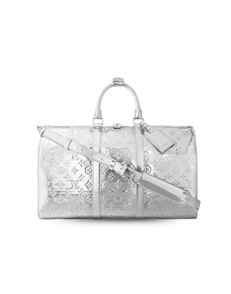 Louis Vuitton Keepall Bandoulière 45 Silver 17.7in/45cm M12858 - Vipfasbags