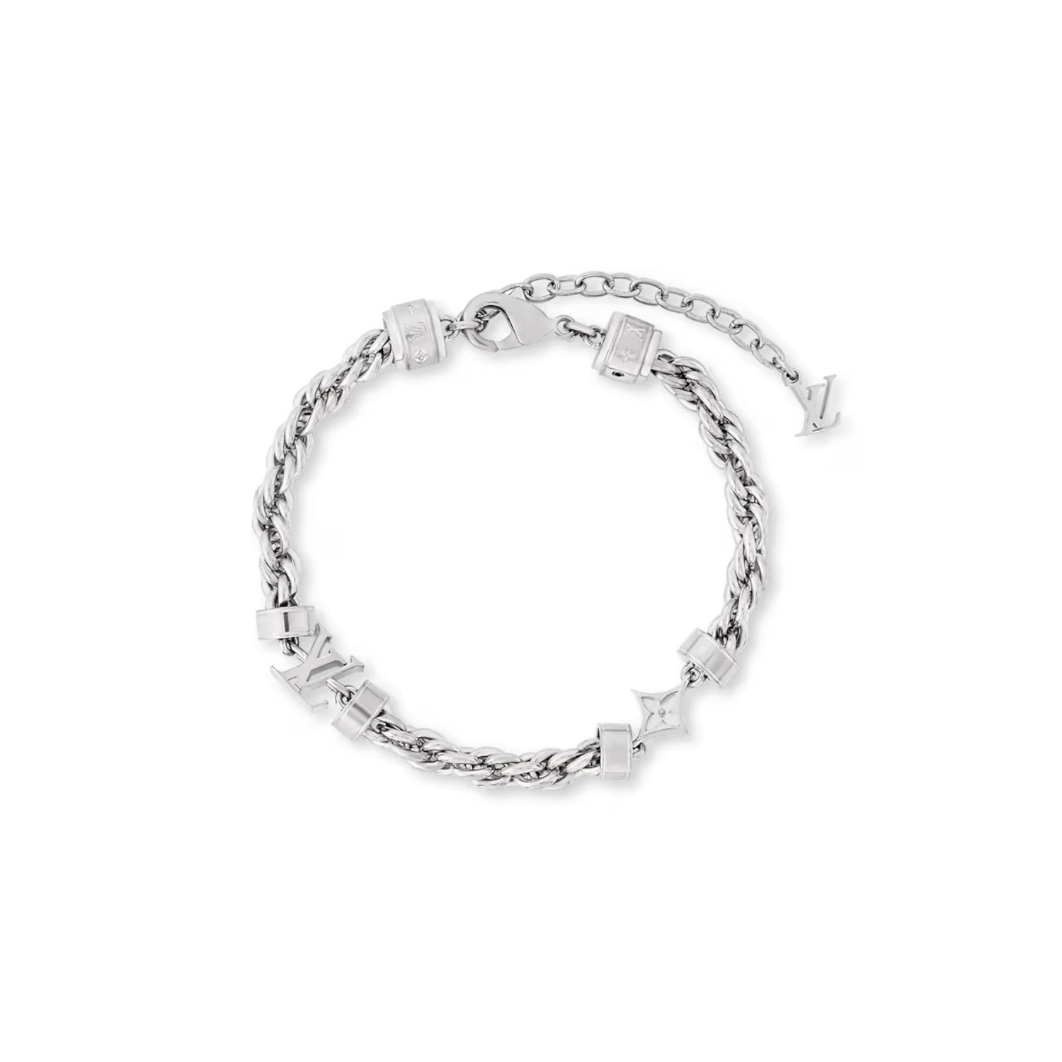 Louis Vuitton LV Wire Bracelet Silver-Toned For Men M02744 - Vipfasbags