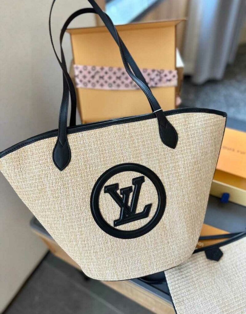 Louis Vuitton Saint Jacques Raffia Beige For Women, Women's Handbags ...